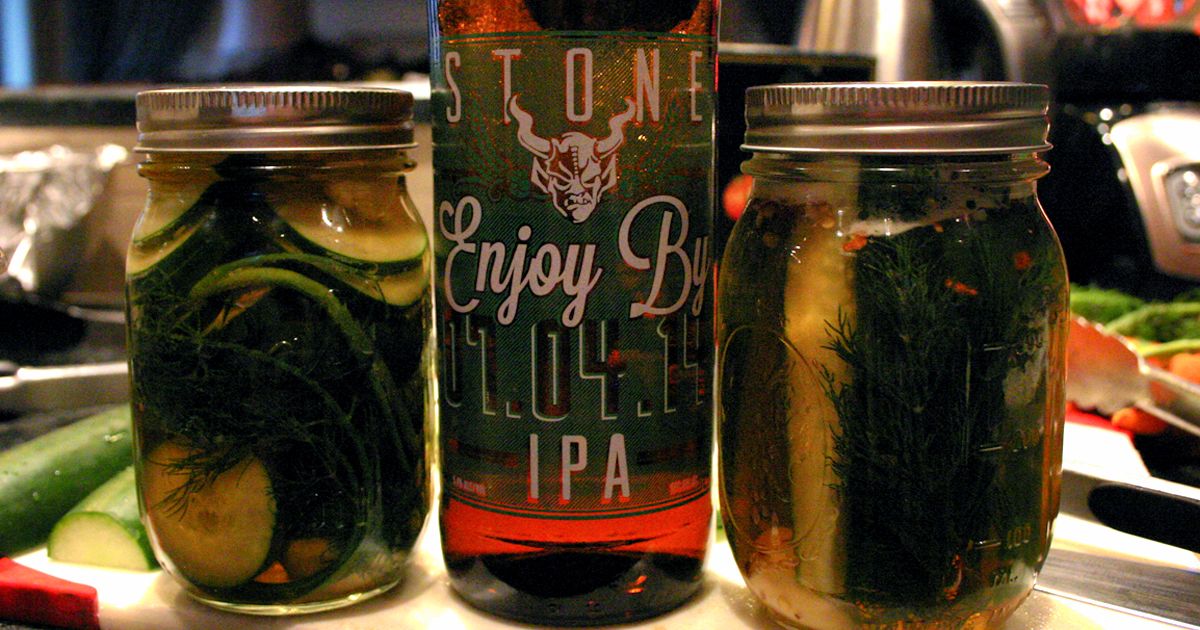 Cooking with Beer | Stone Cold IPA Pickles