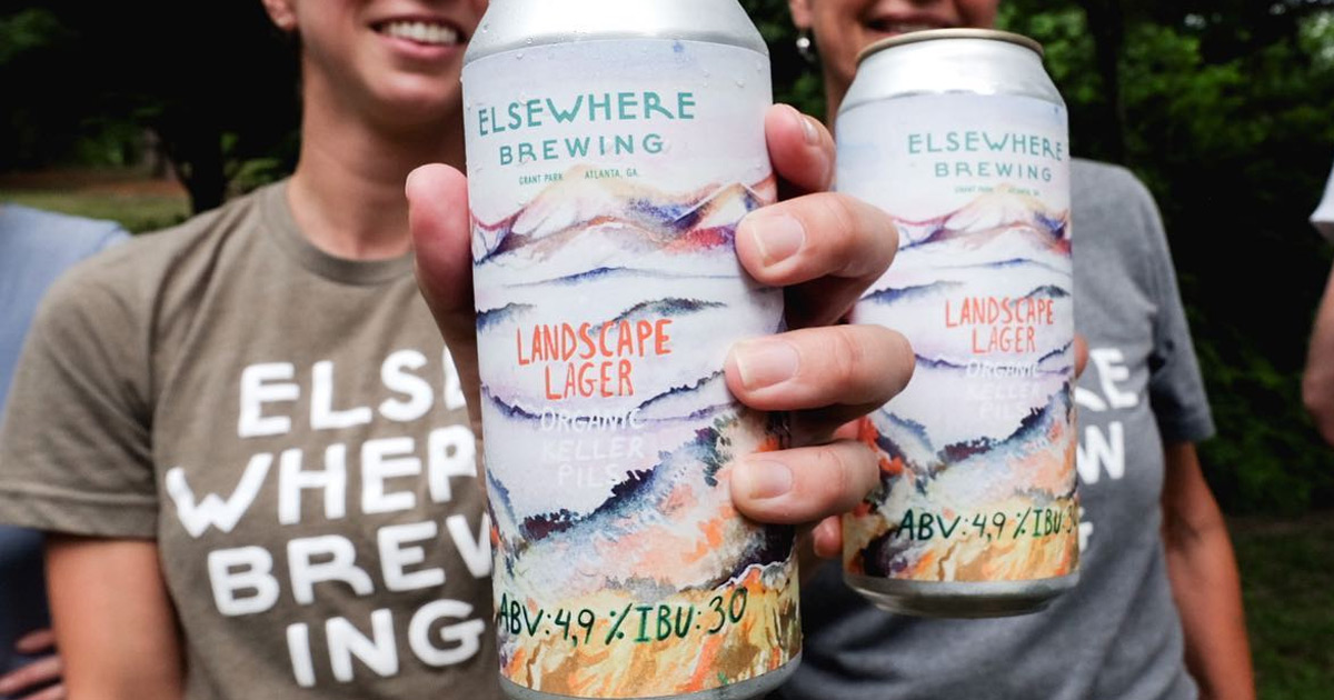 Elsewhere Brewing | Landscape Lager Organic Keller Pils – PorchDrinking.com